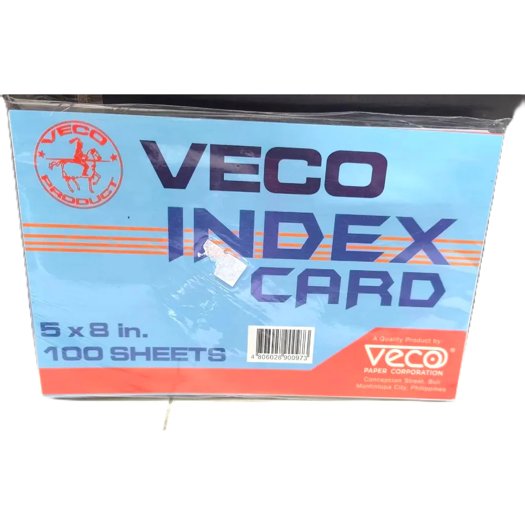 Veco Index Card 5 x 8 inches white 100sheets | Shopee Philippines