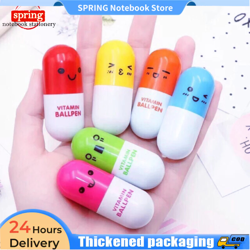 Kawaii Emoji Ballpoint Pen Novelty Creative Retractable Cute Capsule ...