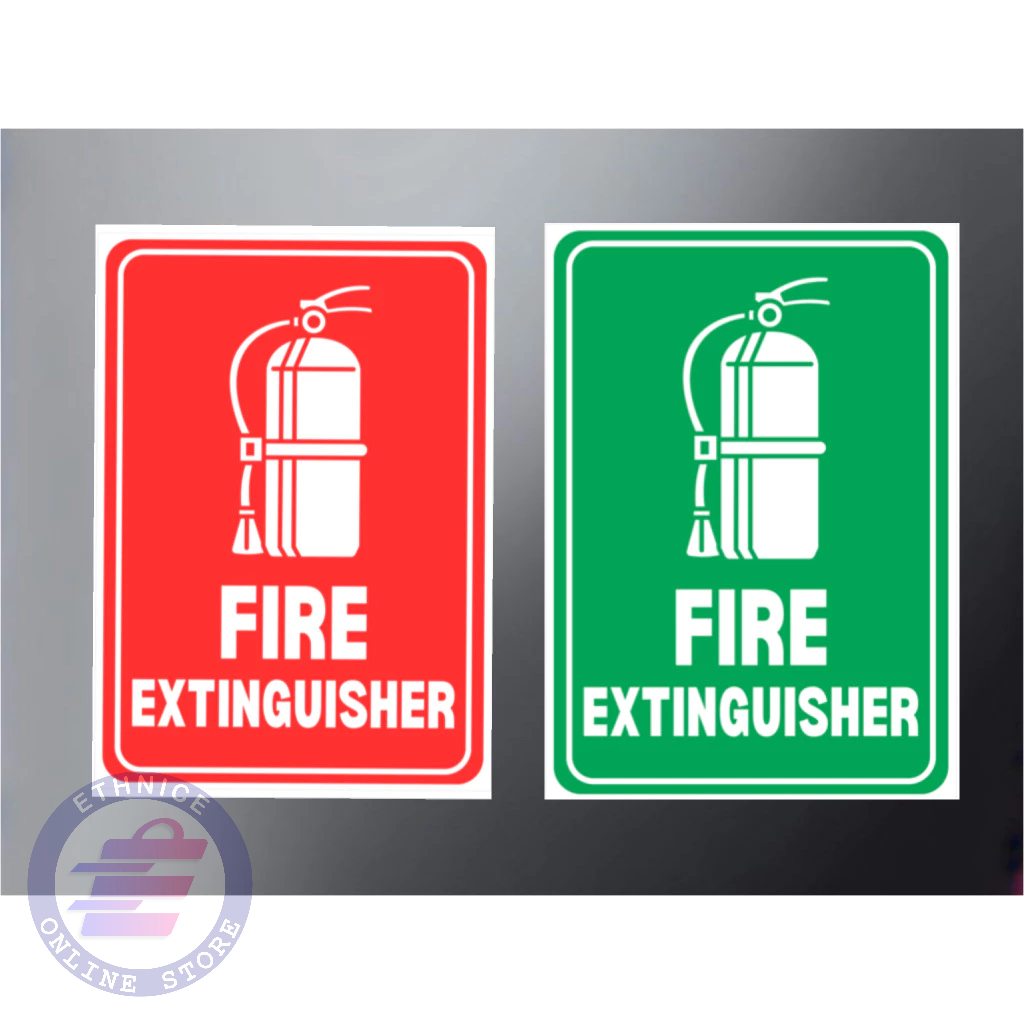 Fire Extinguisher Vinyl Sticker Signage | Shopee Philippines