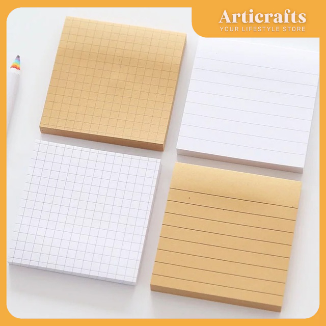 Minimalist Sticky Notes grid/lined | Shopee Philippines