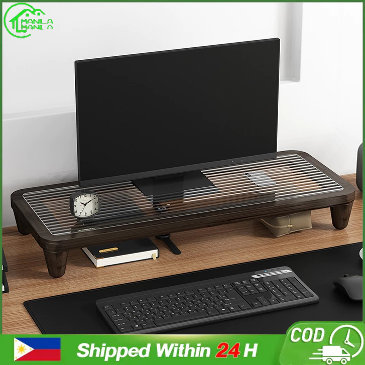 Computer Desktop Elevated Display Stand Base Desk Storage Rack | Shopee ...