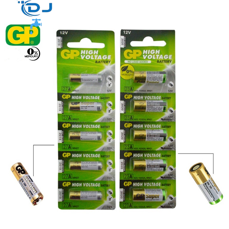 GP 27A / 23A Alkaline Battery 12V (1Pack of 5PCS) remote battery alkaline | Shopee Philippines