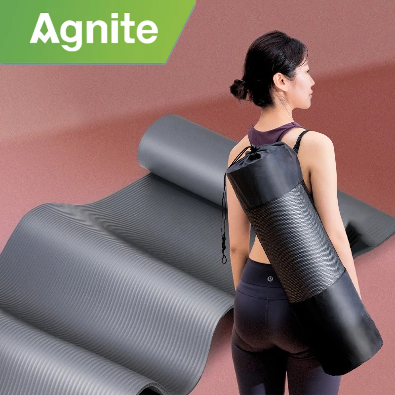 Deli Agnite Yoga Mat Thickened NBR 8/10MM Non Slip Workout Exercise ...