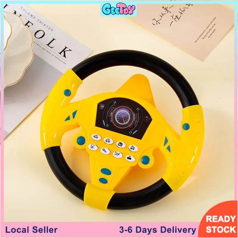 Geetoy Educational Toys Baby Shining Eletric Simulation Steering Wheel ...