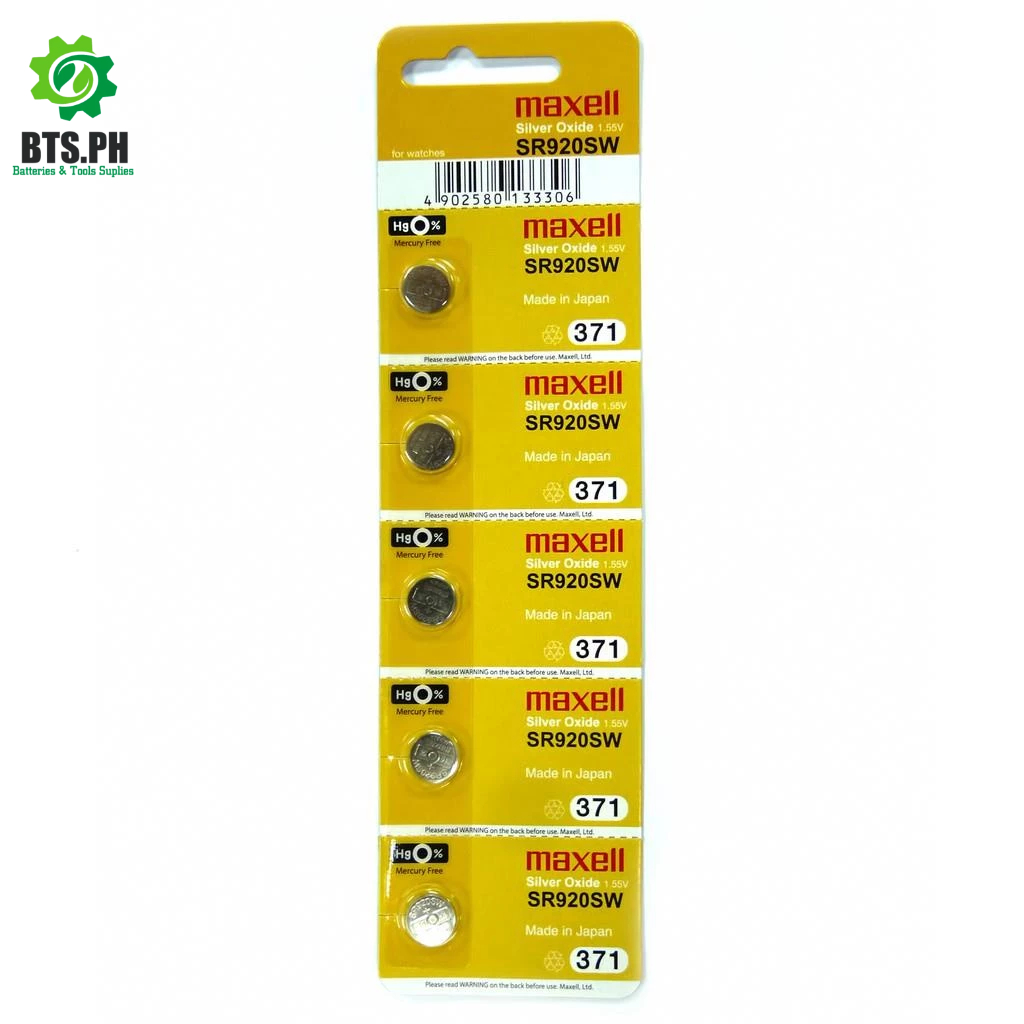 Maxell Original SR920SW 371 AG6 LR920 171 Silver Oxide Battery 1.55V ...