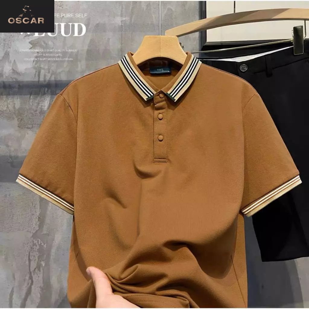 T575 Casual Style Polo Shirt Short Sleeve Polo Shirt Style For Men | Shopee Philippines