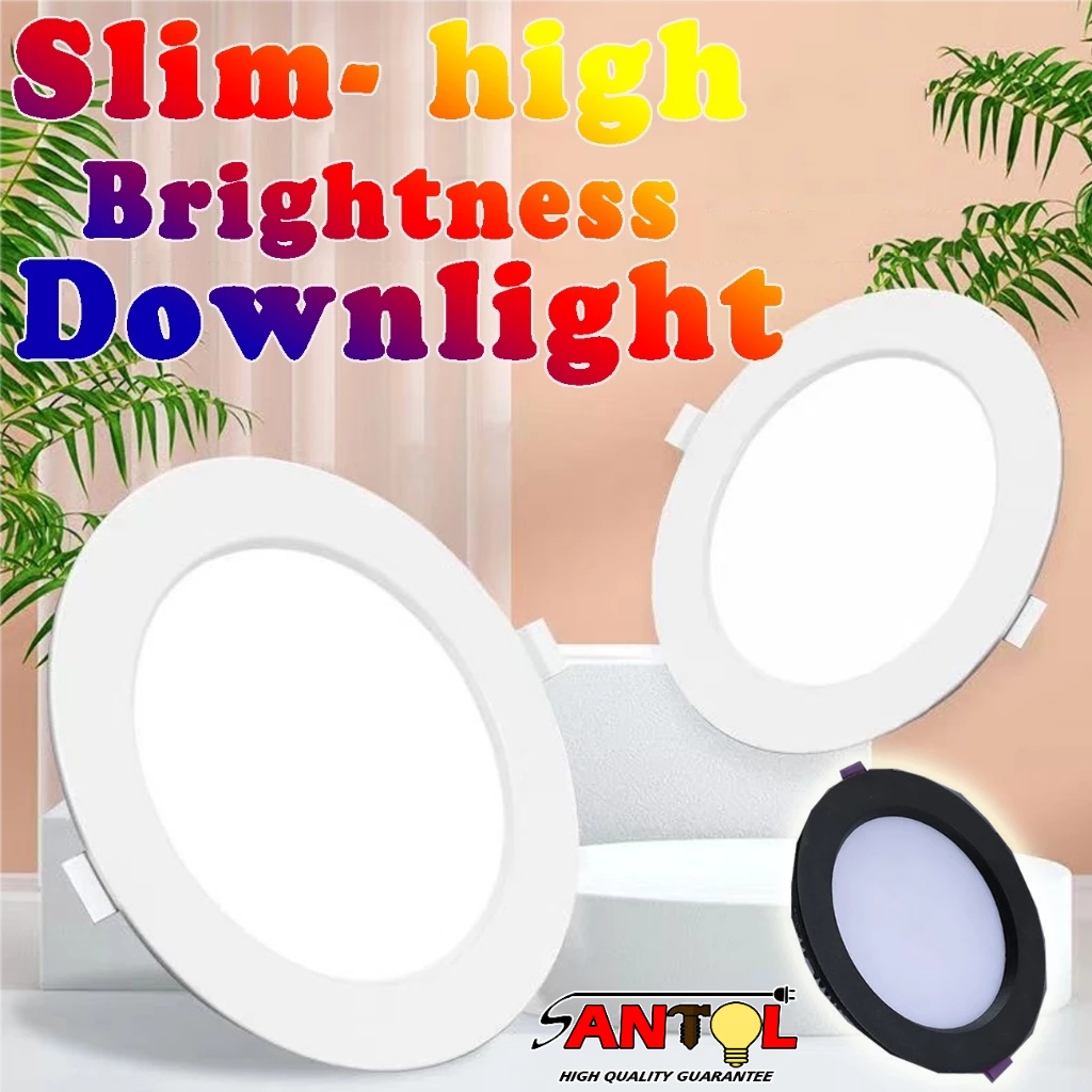 Ultra Thin Black/White Downlight Waterproof Brigt LED Indoor Spot Light ...