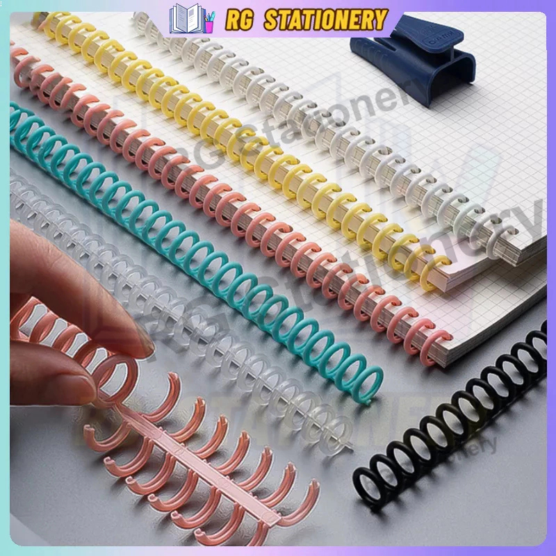 30 Hole Loose-Leaf Plastic Binding Ring DIY Notebook Binding Spiral Rings For A4 A5 A6 A7 B5 W18 ...