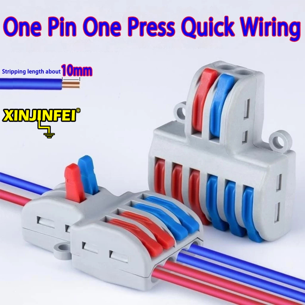 Home Multifunctional Plug-in Quick Connect Terminal Flexible Wire Hard ...