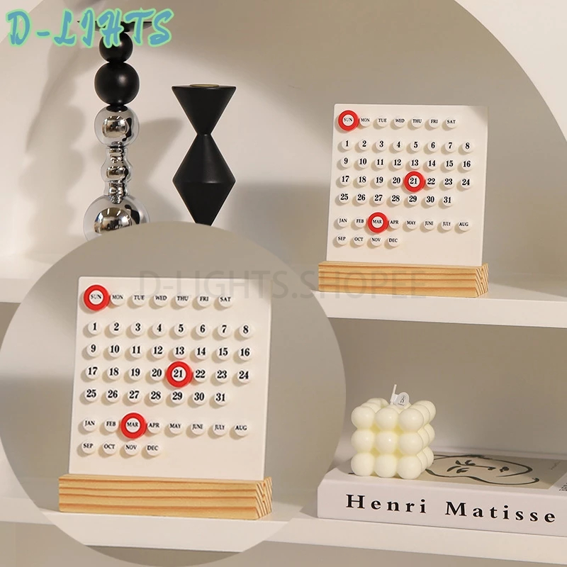 DIY Calendario Home Decoration Reusable Date Record Gift Set Calendar ...
