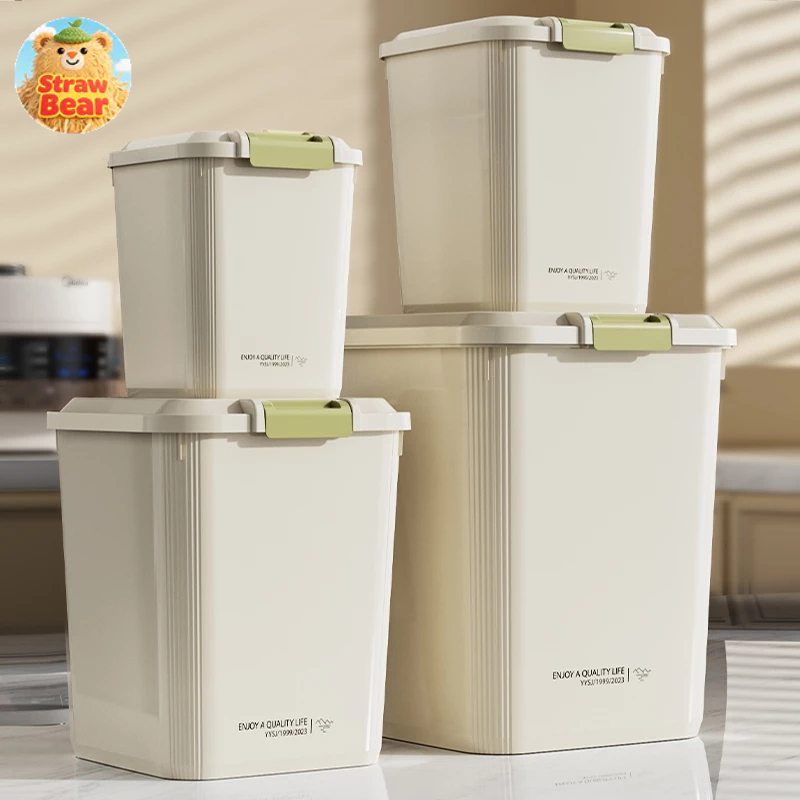 Kitchen Pressing Rice Container Moisture Proof Sealed Rice Storage ...