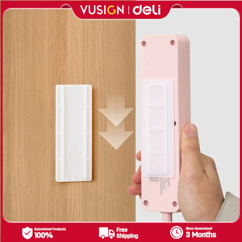 Deli Vusign Socket Holder Cable Organizer Self Adhesive Wall Mounted ...