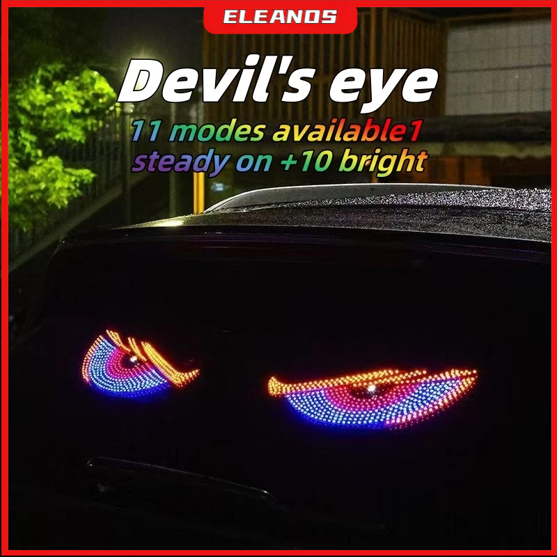 2PCS 24V 12V USB LED Devil Eye Dynamic Big Devil Eyes Light for Cars ...