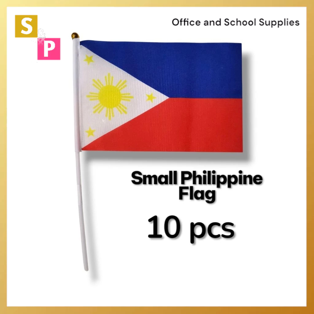10 pcs Philippine Flag/Flaglets 14cm x 21cm (Small) | Shopee Philippines