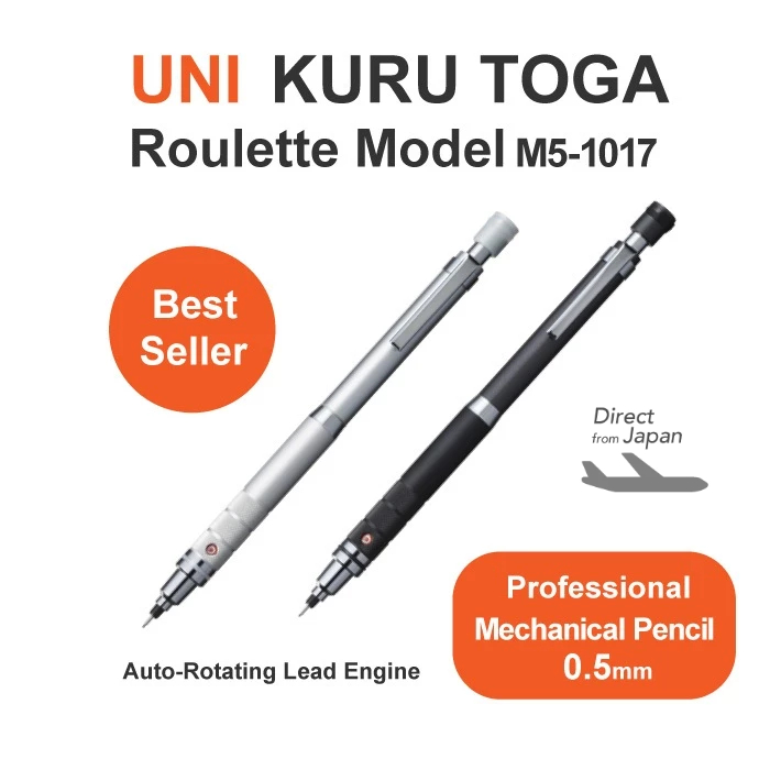 UNI Kuru Toga Roulette 0.5mm Mechanical Pencil (M5-1017) | Professional ...