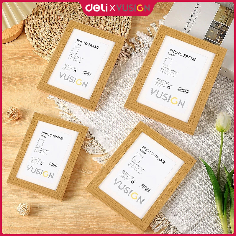 Deli Vusign 4R/5R/6R/A4 Picture Frames Home Decor Frame Wooden Picture ...