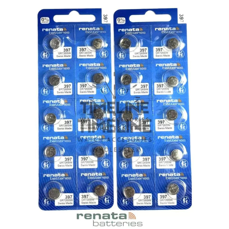 397 SR726SW Renata Original Battery Silver Oxide - (1pack 10pcs ...