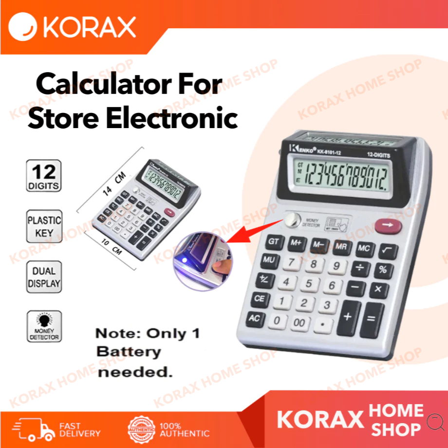 KORAX Calculator for store Electronic Calculator Dual Display with ...