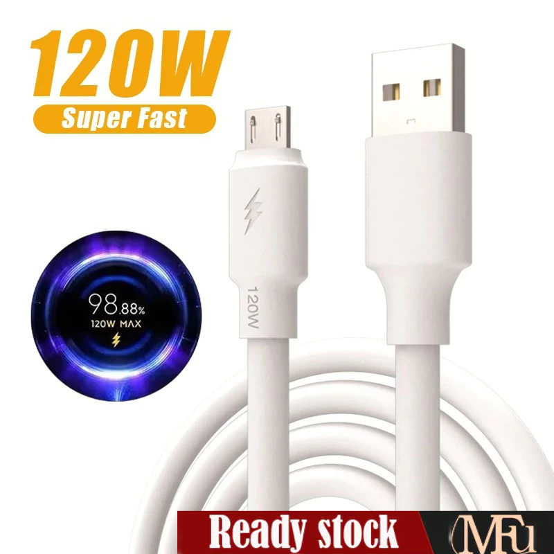 120W Micro USB Super Fast Charging Cable Quick Charge Cable for Android ...