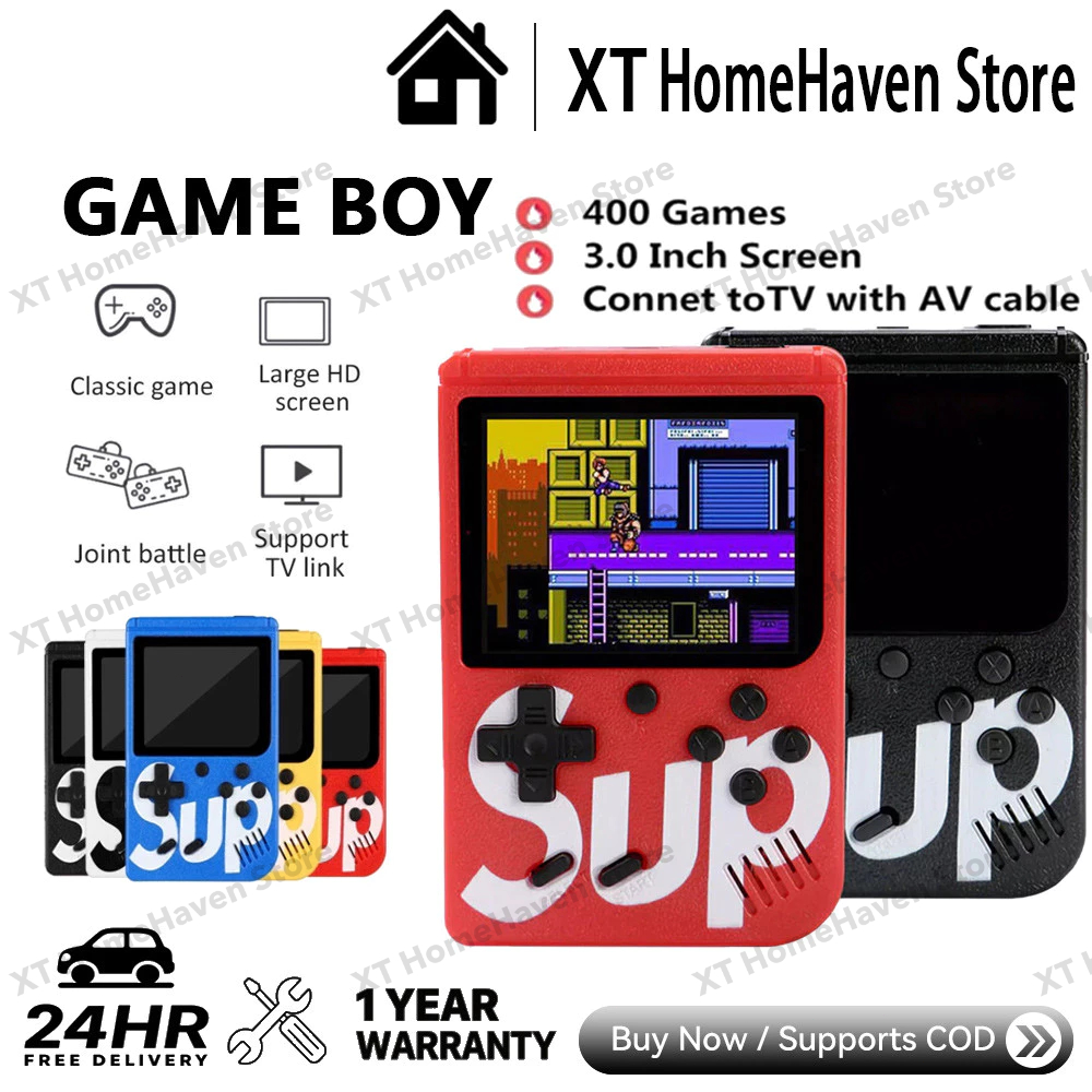 Retro Mini Pocket Game Console 400 in 1 Gameboy Gamebox Rechargeable 3 ...