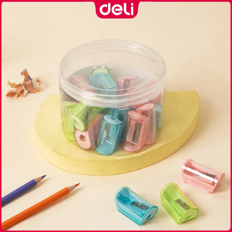 Deli E0545 Pencil Sharpener Mixed 1PC | Shopee Philippines