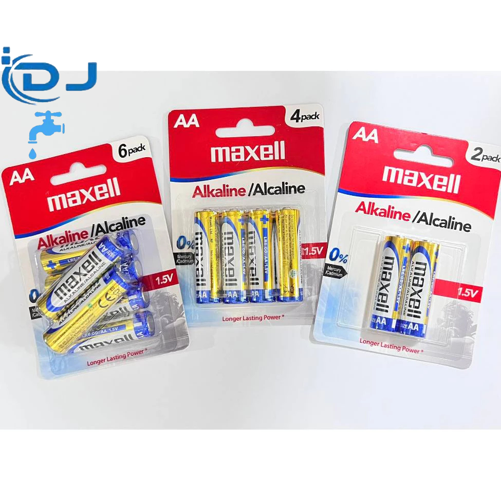 AA LR6 Double A 1.5V Original Maxell Battery Long Lasting High Power ...