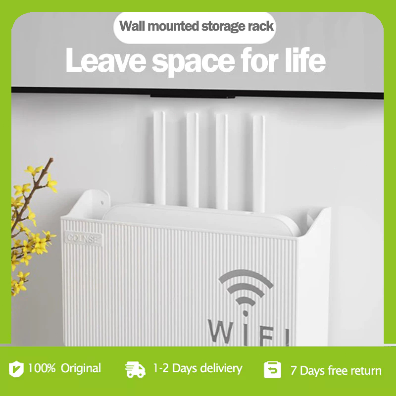 Wifi Set-top Box Shelf Rack TV Router Bracket Storage Box Wall ...