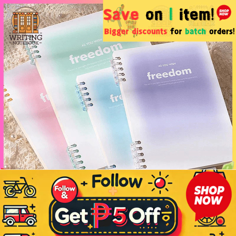 A5/B5 Binder Loose-Leaf Notebook 60 Sheets Lined Book Gifts Kawaii Note Set Korean Stationery ...