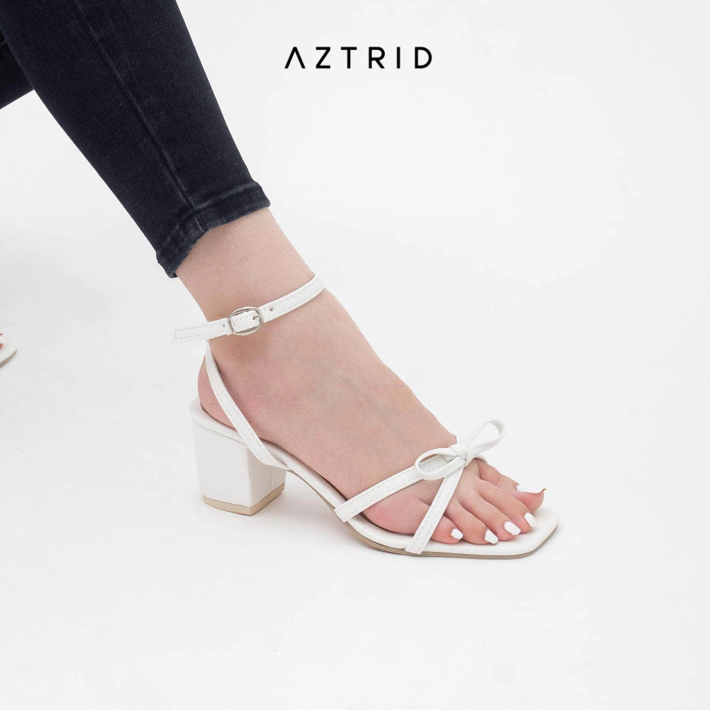 Aztrid Lexi Women Bow Comfy Block Heel Sandals | Shopee Philippines