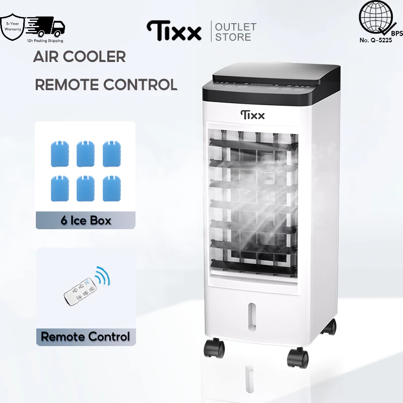 Tixx Air Cooler Fan 10L With Wheels HEPA Filter 99% Air Filter Aircon ...
