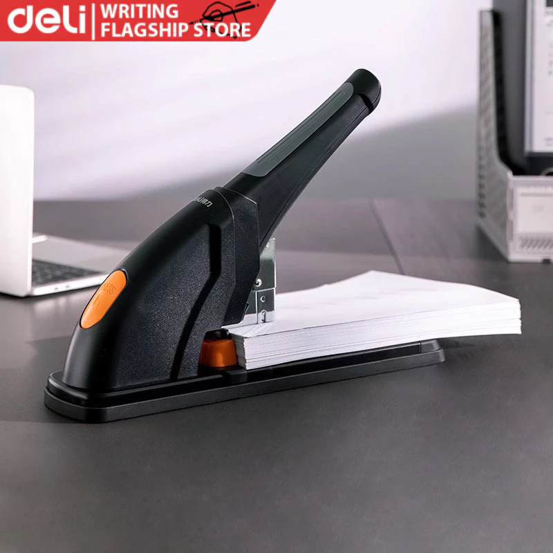 Deli Heavy Duty Stapler for Book Binding 0386 Gun Tacker Large Paper ...