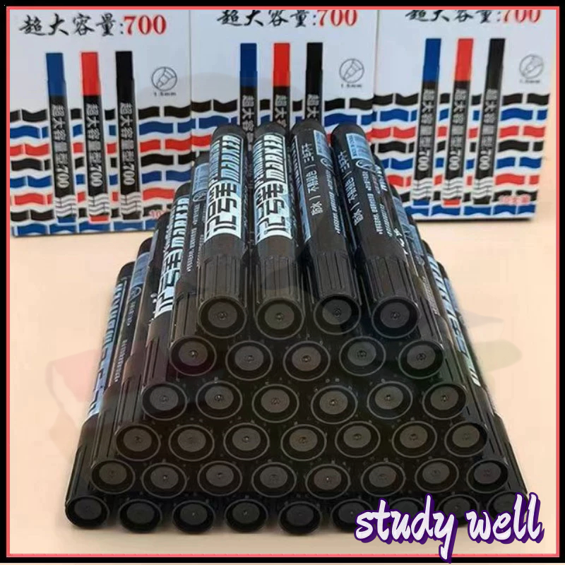 1pc Large Head Permanent Marker Bold Counting Pen Waterproof Long ...