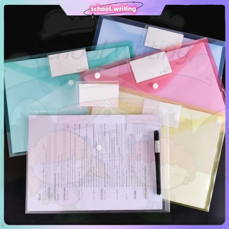 SW Plastic Envelopes With Snap Closure Plastic File Folder For ...