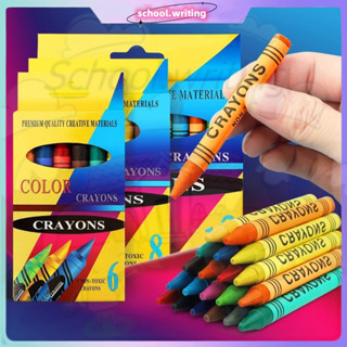 6/8/12/24pc Set Generic Crayon Crayons Set School Supplies Art Painting ...