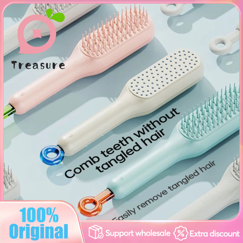 Retractable Comb Scalp Massage Cleaning Without Harmful Hair Portable ...