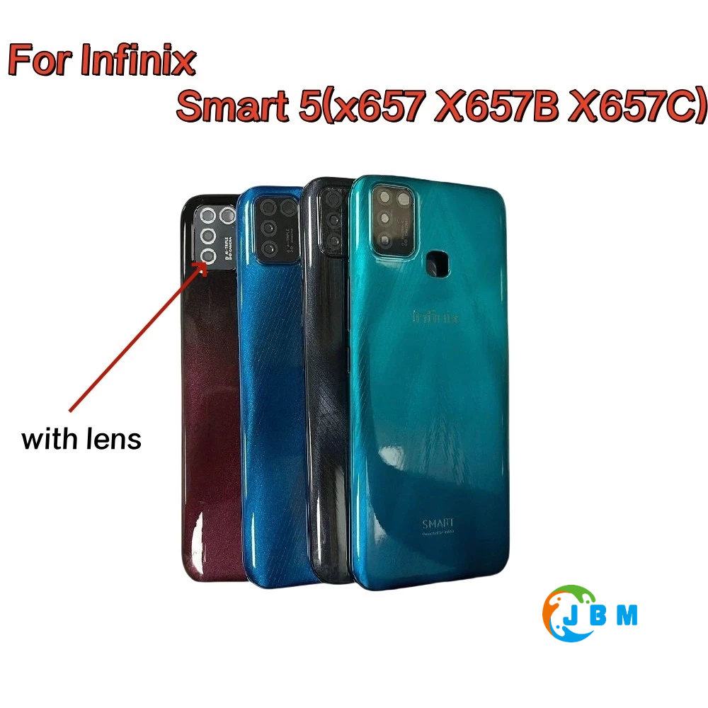 Back Cover For Infinix Smart 5 X657 Back Battery Cover Rear Glass Door ...