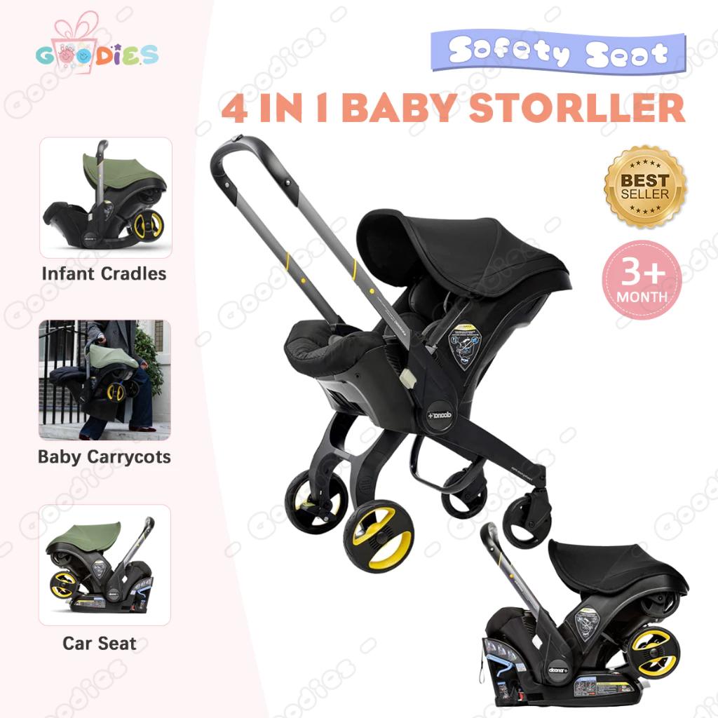 Baby Stroller 4 in 1 Car Seat For Newborn Prams Buggy Safety Cart ...