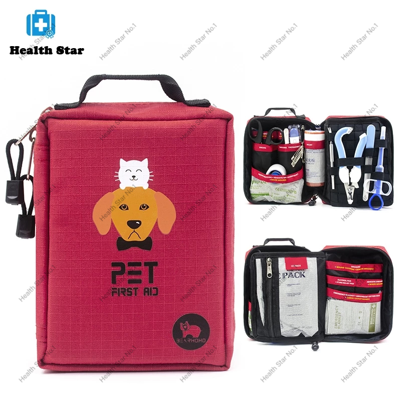 First Aid Kit for Travel&Home Pet Emergency Kit for Dog&Cat 160 Pcs ...