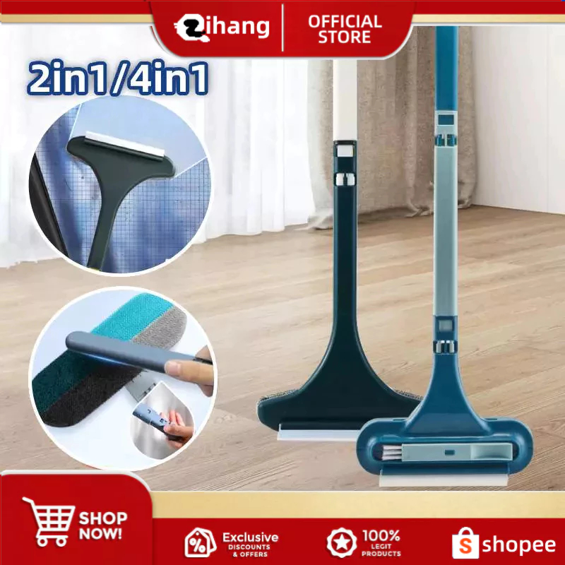 4IN1/2IN1 Window Screen Cleaner Brush With Long Handle Double-Sided ...