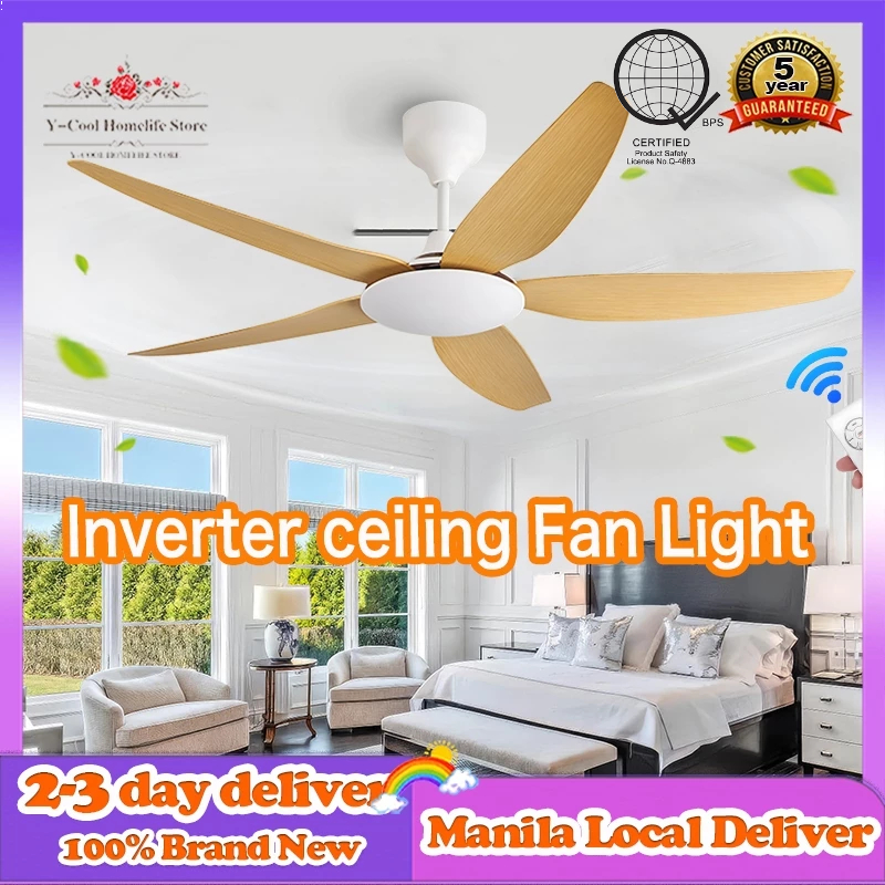 nordic modern ceiling fan with light remote inverter chandelier fans ...