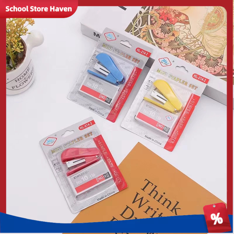 Mini Cute Stapler Small Portable Staplers Various Color Children School ...