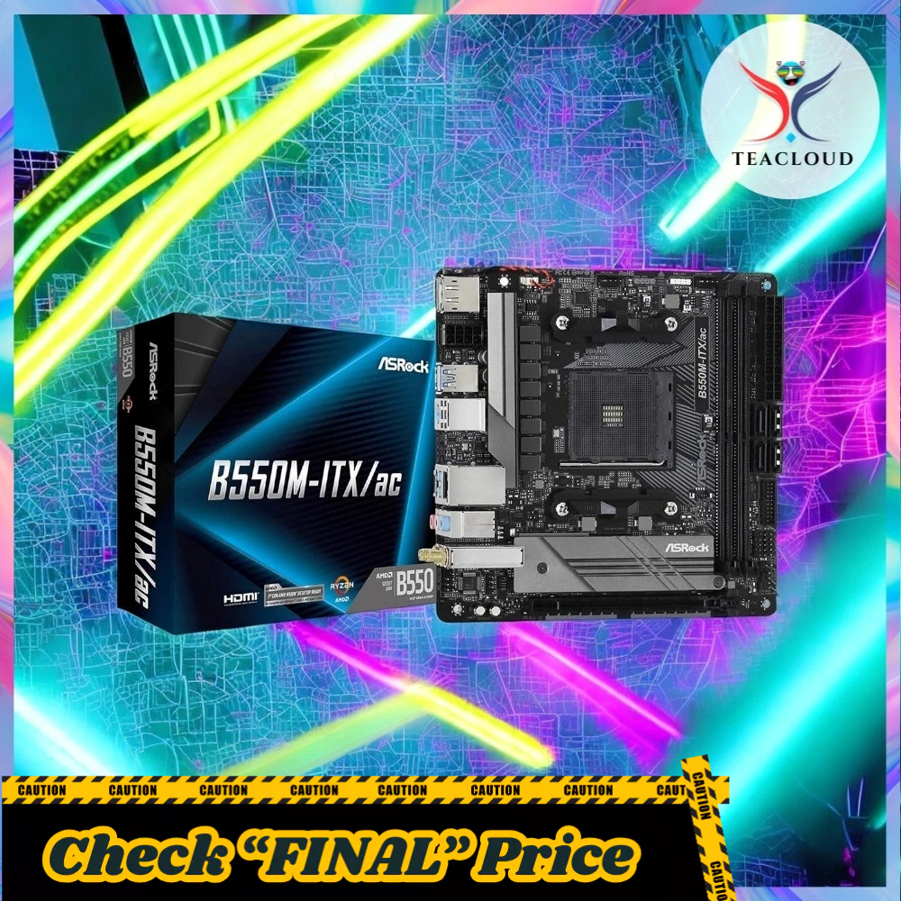 ASRock B550M-ITX/ac Mini ITX Motherboard | Shopee Philippines