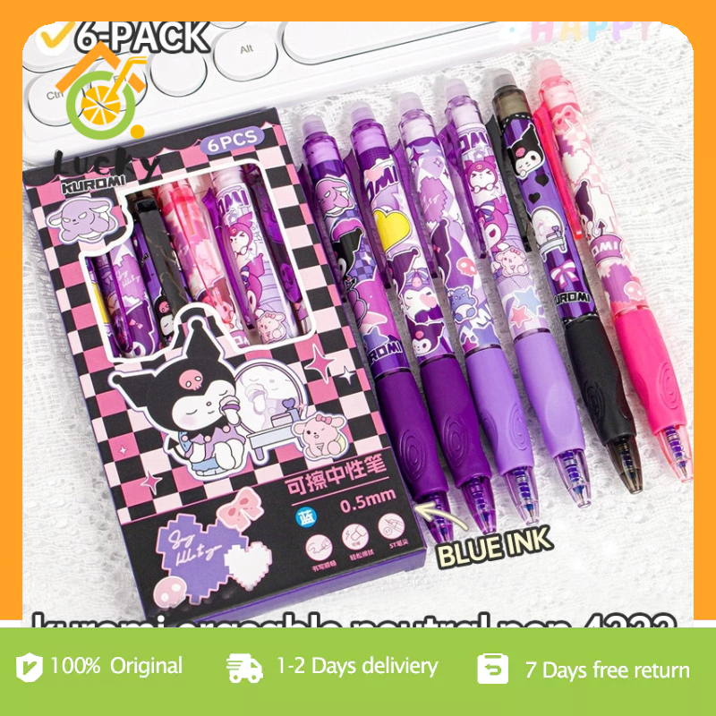 New Neutral Pen Cartoon Sanrio Erasable Ballpoint Pen 0.5mm Kuromi ST ...