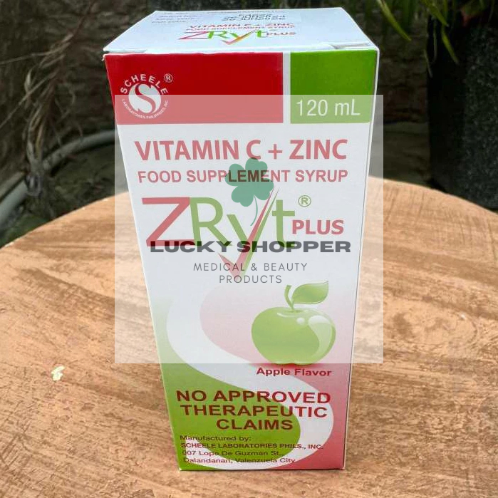 Zryt Plus Vitamin C + Zinc Food supplement syrup 120ml | Shopee Philippines