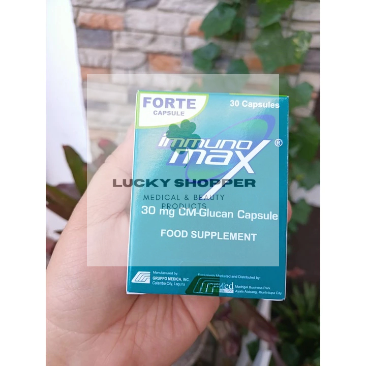 Immunomax forte 30mg CM-Glucan Capsule | Shopee Philippines