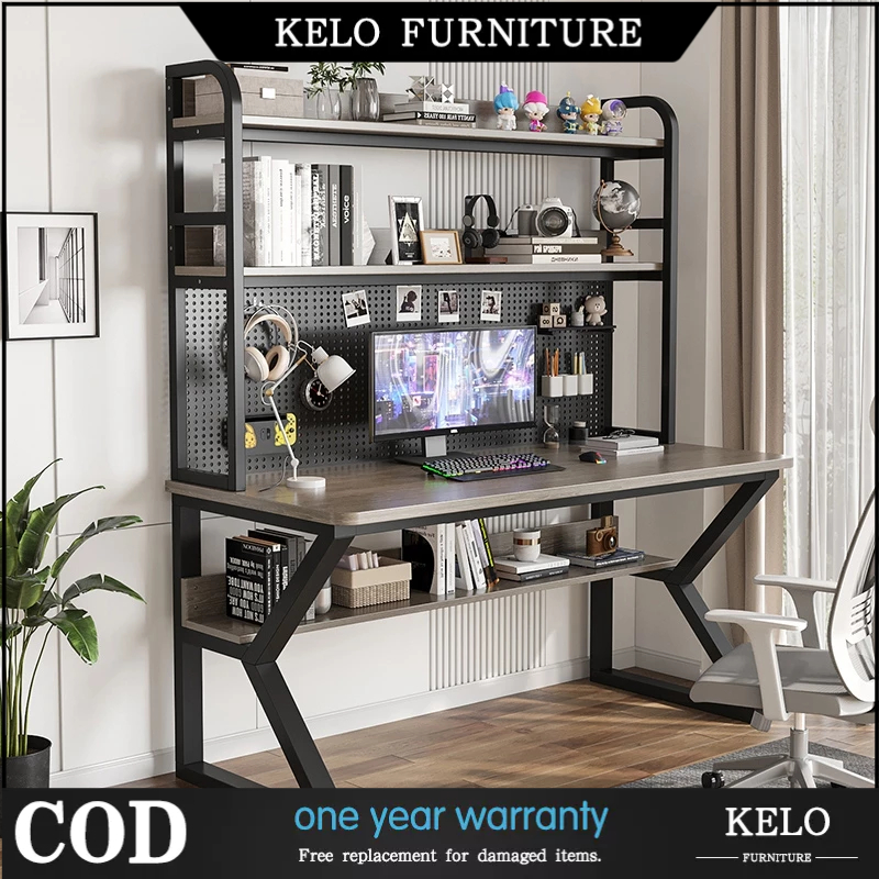 Cave plate desktop computer desk for home use desk with hutch ...