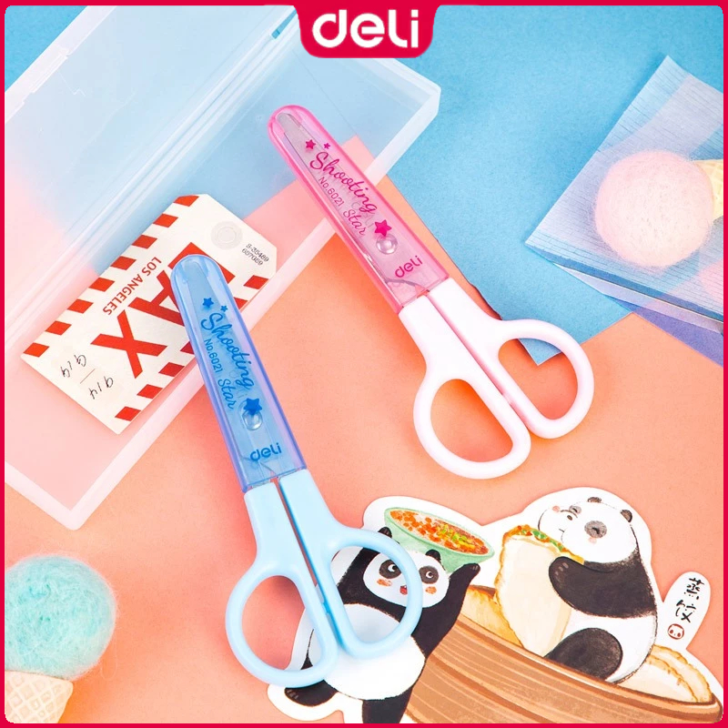 Deli 6021 Scissors Stainless Steel Blade Durable Cutting 120mm | Shopee ...