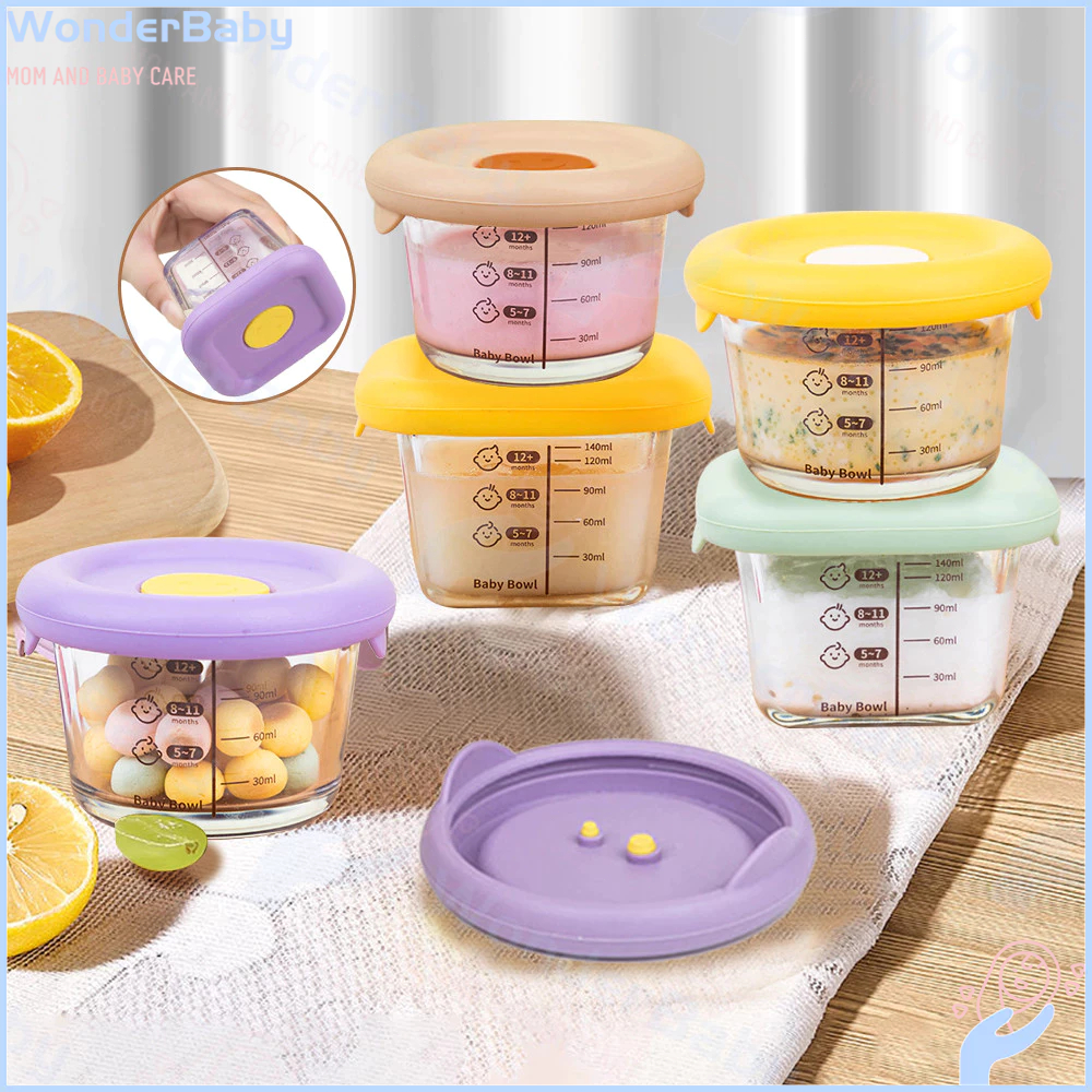 Wonderbaby Baby Glass Food Box Baby Food Storage Airtight Container ...