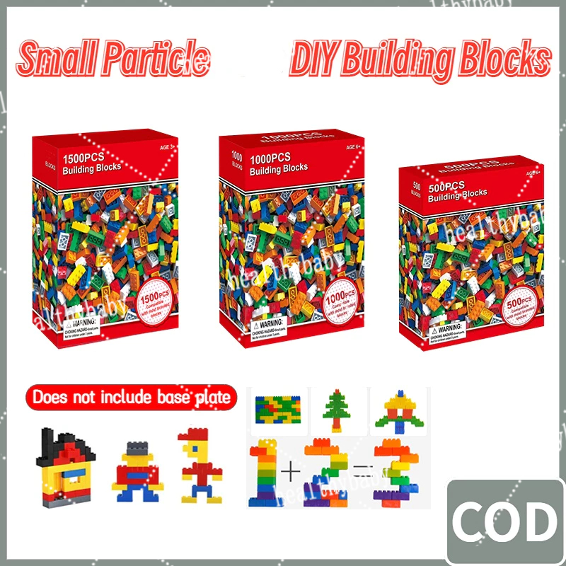 500/1000/1500PCS Toys for Kids Assembly Educational Toy Small Particle ...