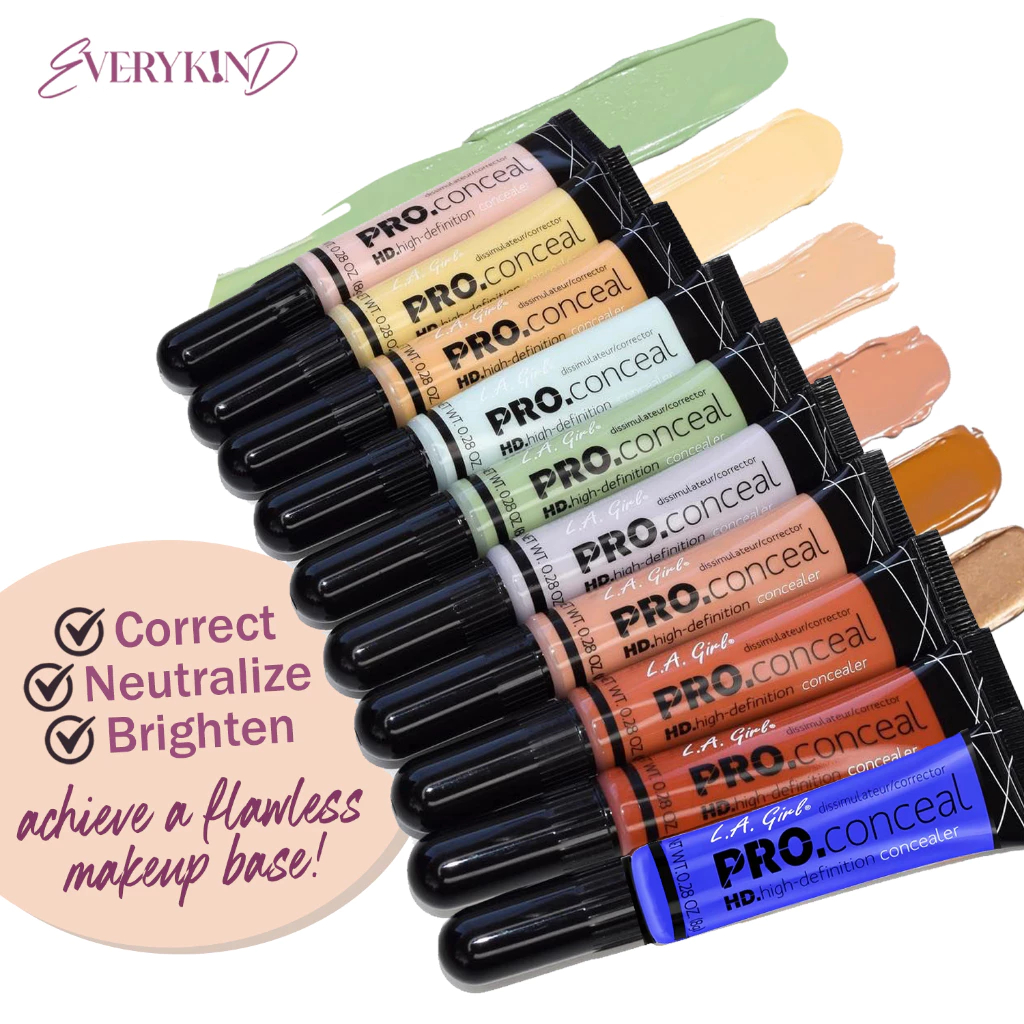LA Girl Color Corrector - Peach, Pink, Green, Yellow, Blue, White ...